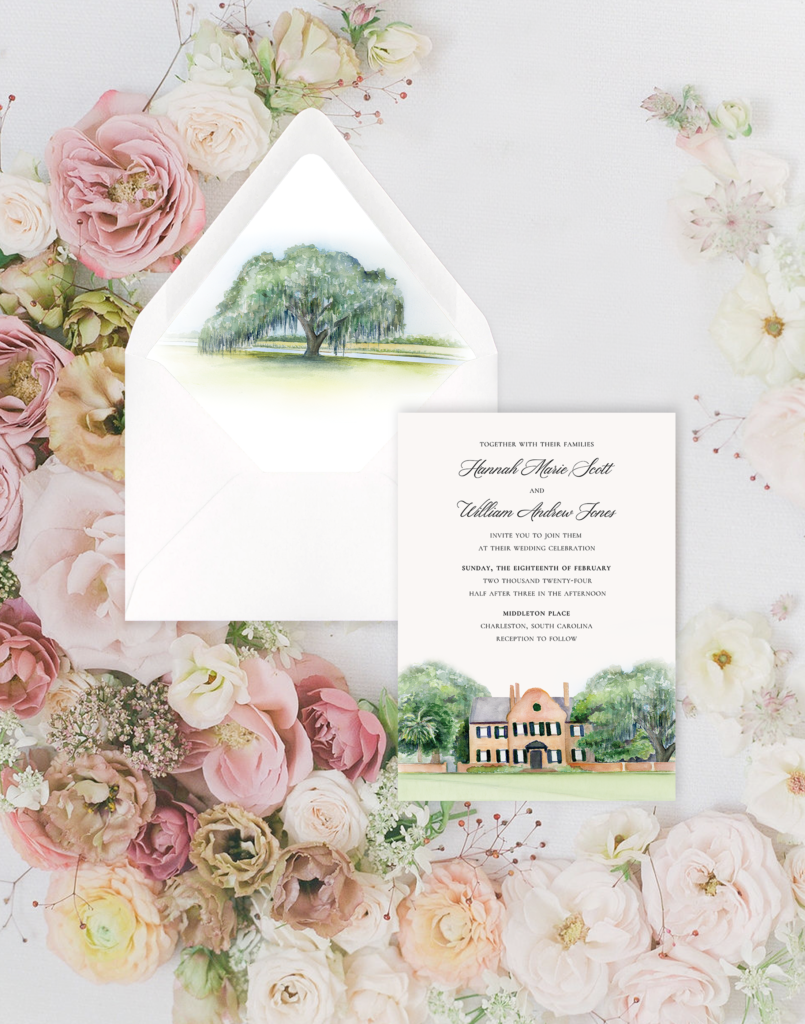Georgia Artwork Fine Art Wedding Invitation Suites